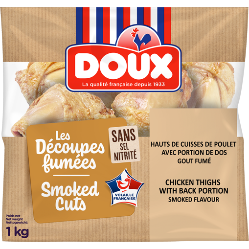 Doux - Hauts de Cuisses de Poulet avec Portion de Dos Goût Fumé